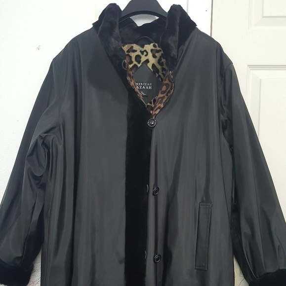 American Bazaar | Jackets & Coats | American Bazaar Ladies Leopard Plus ...